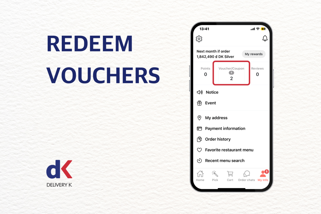 How to Redeem and Use Vouchers - DELIVERY K