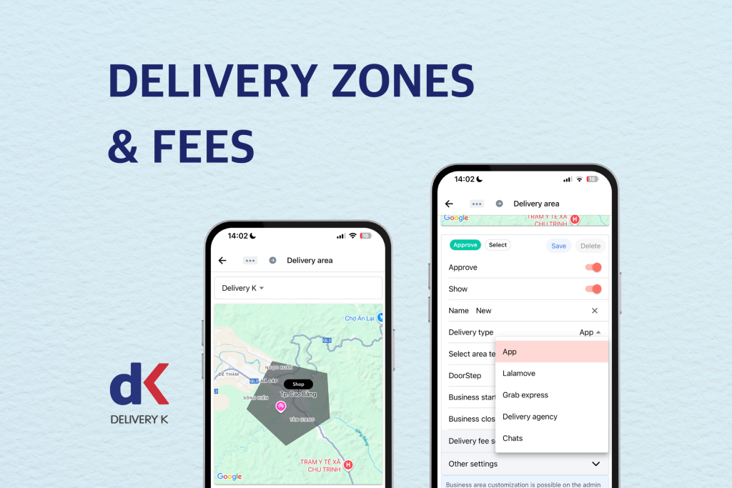 SETTING DELIVERY ZONES & FEES