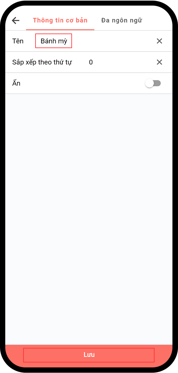 Quản lý menu dễ dàng bằng ứng dụng Delivery K