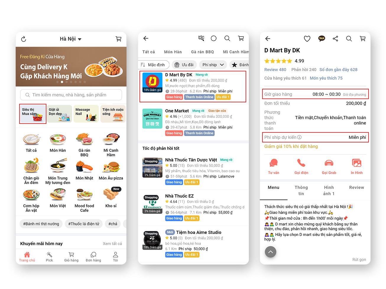 DK Mart - Siêu thị chuẩn Hàn Quốc từ Delivery K
