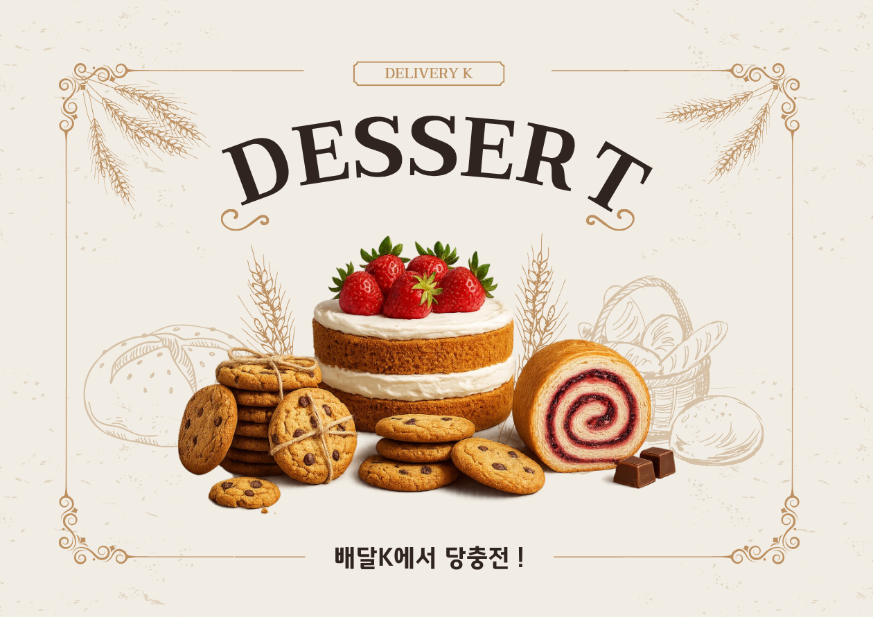오늘은 달콤한 디저트 타임! - DELIVERY K